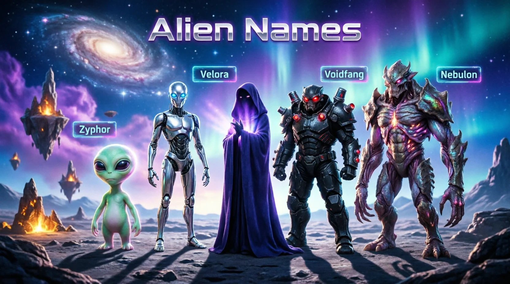 Alien Names That Sound Mysterious, Powerful, and Truly Out of World.